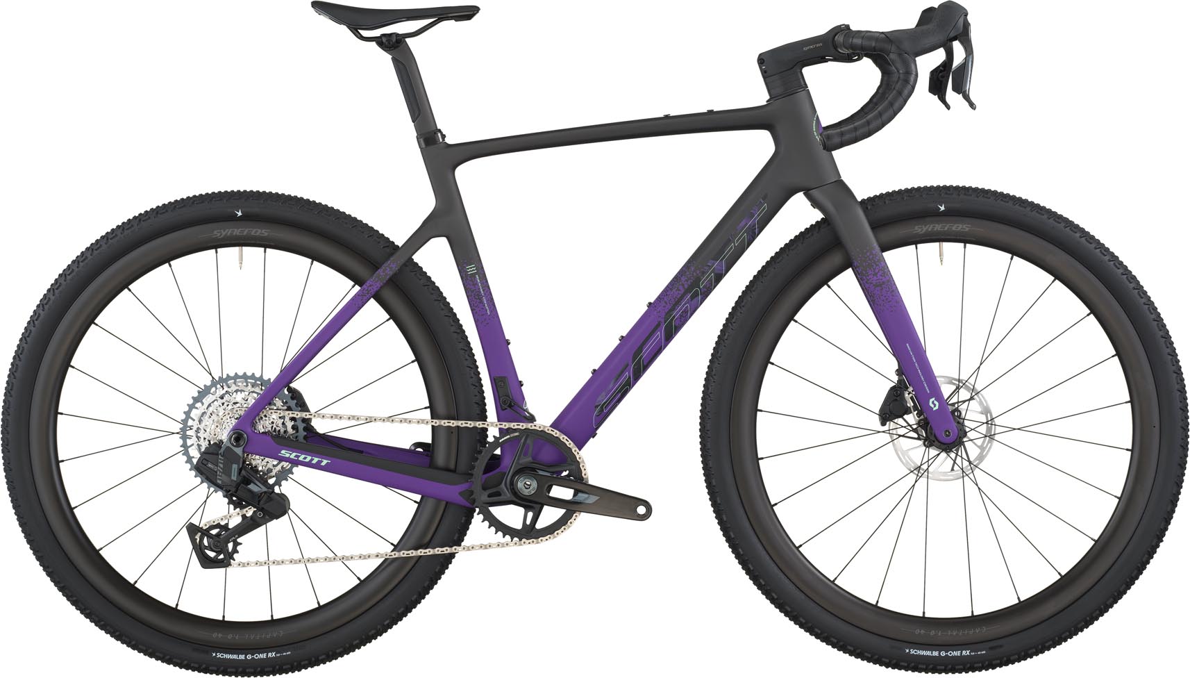 Scott Addict Gravel 20 carbon black / indigo purple 2026 - Gravel bike | XL | 4253658318012
