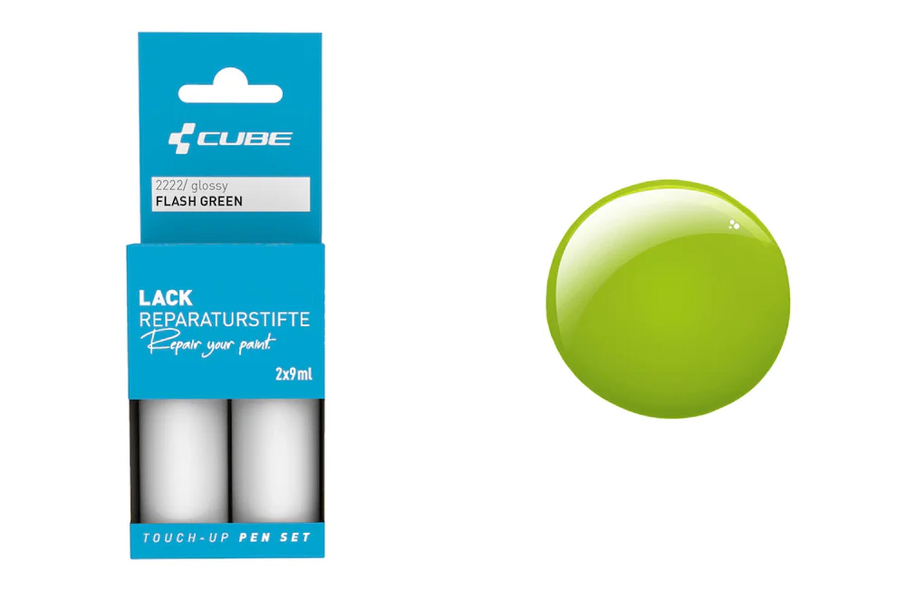 Cube Lackstift Set flash green glossy 2222 | cu-2222