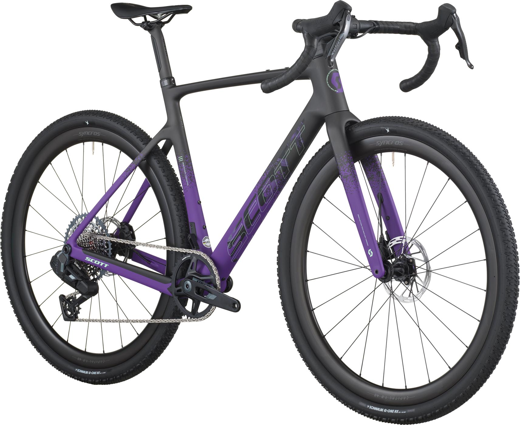 Scott Addict Gravel 20 carbon black / indigo purple 2026 - Gravel bike | XS | 4253658318004