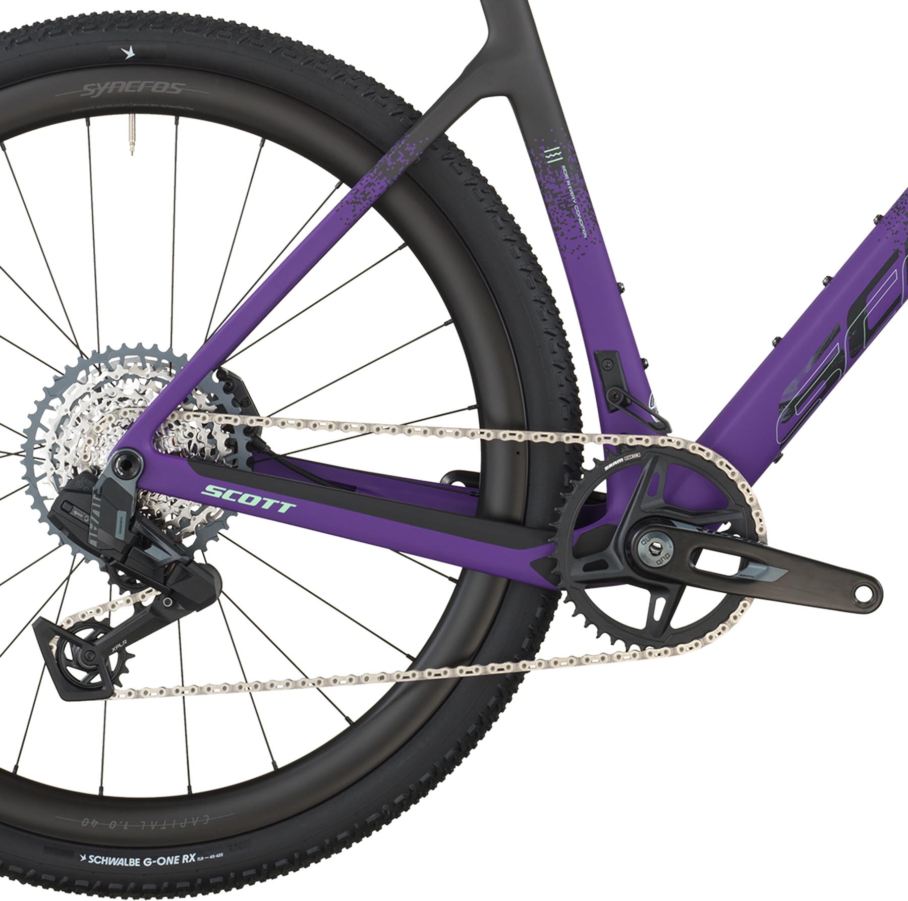 Scott Addict Gravel 20 carbon black / indigo purple 2026 - Gravel bike | XS | 4253658318004