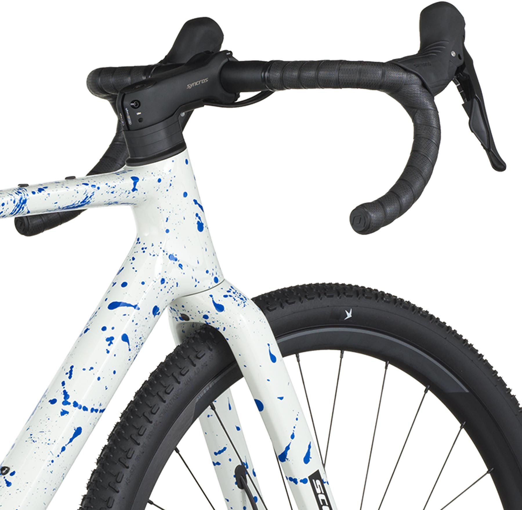 Scott Addict Gravel 30 white / splatter blue 2026 - Gravel bike | L | 4253668357010
