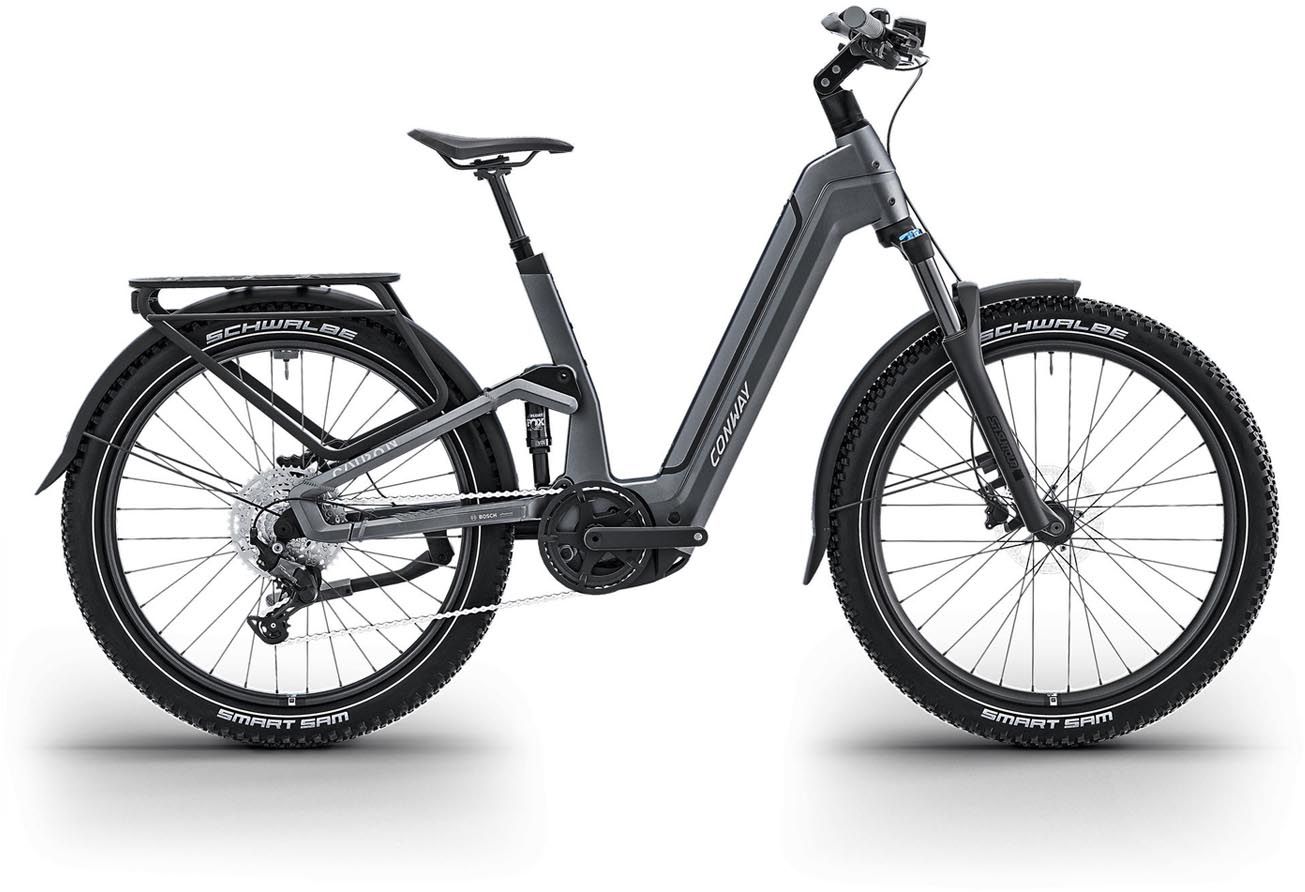 Conway Cairon C FS 2.0 800 darkgrey matt 2026 - E-Bike Fully Mountainbike Easy Entry | S (42 cm ...